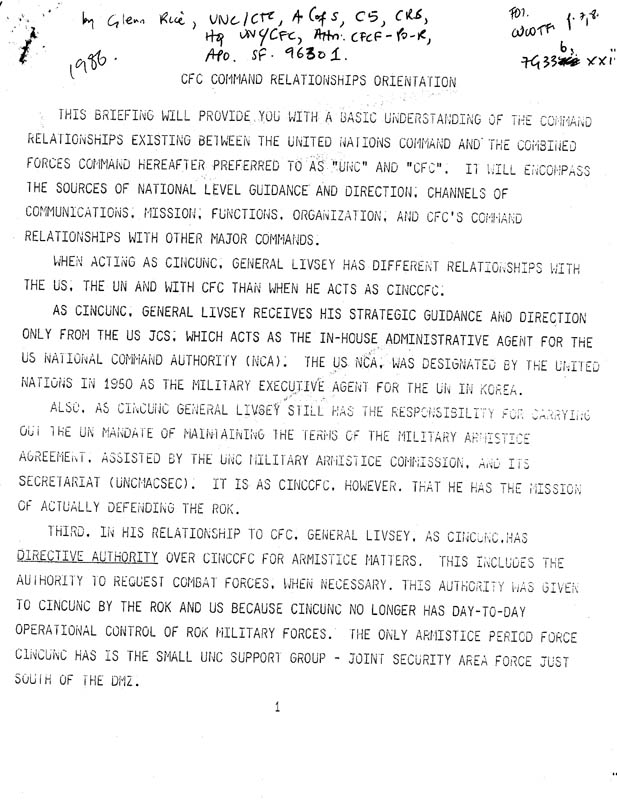 CFC Command Relationships Orientation | Nautilus Institute for Security ...